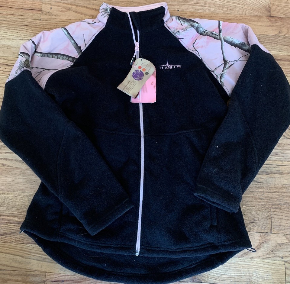 Habit Outdoors - Women's Realtree Pink Camp Fleece Pro Jacket Small NWT ...