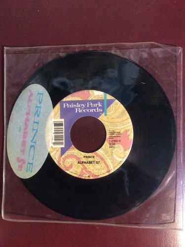 Prince 45 Vinyl 7" Alphabet St. 2 Version 1989 Warner Sleeve Label LP ...