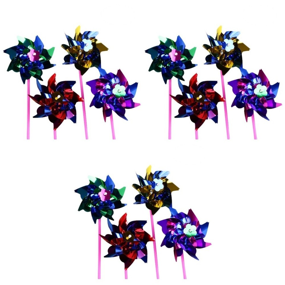 100pcs Party Pinwheels Windmill Rainbow Pinwheel DIY Pinwheels Set for ...