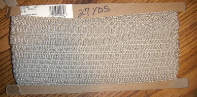 27 YARDS TAN Scroll Style Braid Gimp Trim CONSO 1 PIECE 1/2" SCROLL | eBay