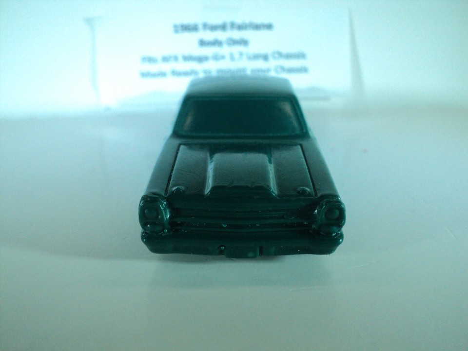 HO scale Slot Car Custom Resin body only 1966 Green Ford Fairlane Fits ...