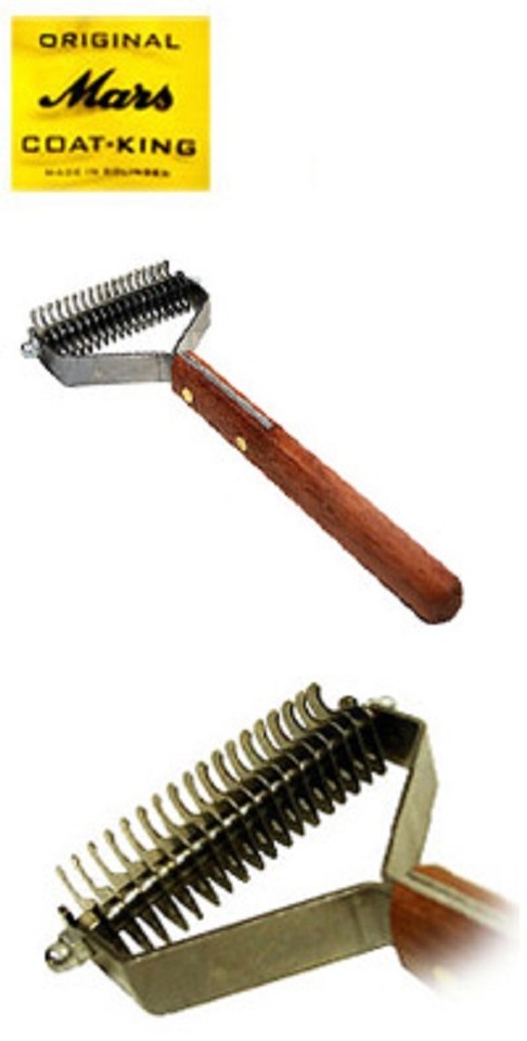 MARS COAT KING STRIPPER DOG Cat Undercoat Hair Coat Fur STRIPPING Tool ...