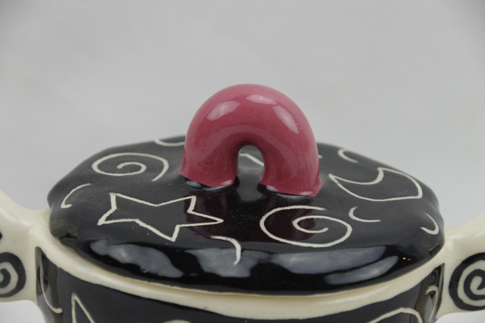 Robin Spear Whimsical Stars Moon Black USA California Covered Sugar ...