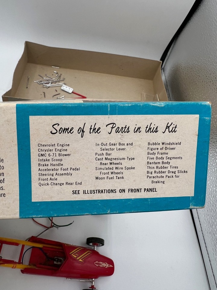 VINTAGE MONOGRAM THE SIZZLER CUSTOMIZING DRAGSTER CAR MODEL KIT ...