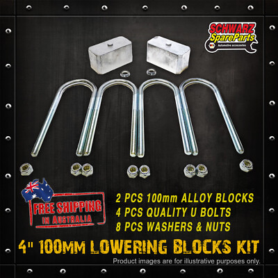 4"100mm Lowering Blocks Kit for FORD FALCON FG FGX INCL FPV 08-ON ...