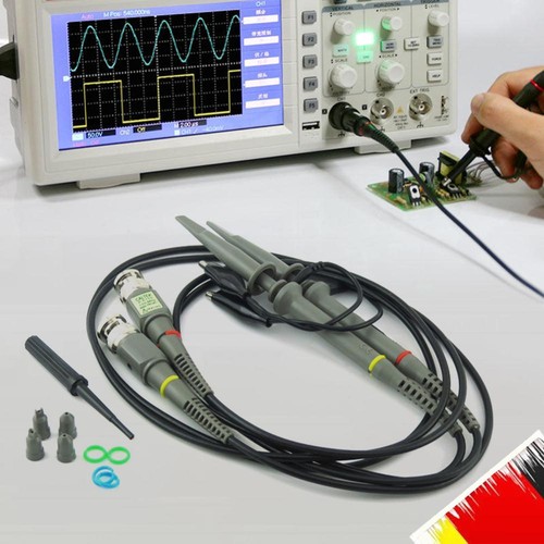 2pcs P6100 100MHz 1X 10X Scope Clip Test Probes BNC Oscilloscope Probe ...