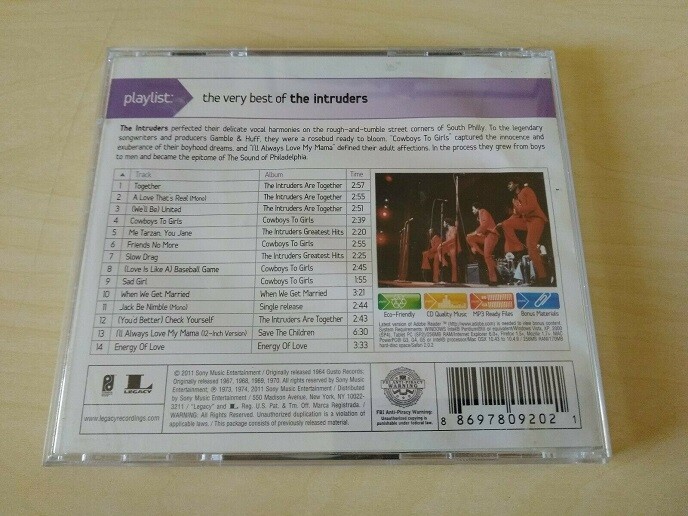 The Intruders - Playlist: Very Best Of Intruders - New Factory Sealed ...