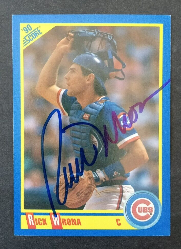 1990 Score SIGNED: Rick Wrona, CUBS #557 | eBay