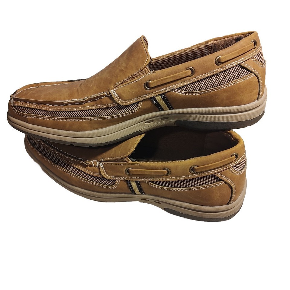 Men's Tan's by Tansmith Size US 9 Casual Slip-on loafer Boat Shoes Tan ...