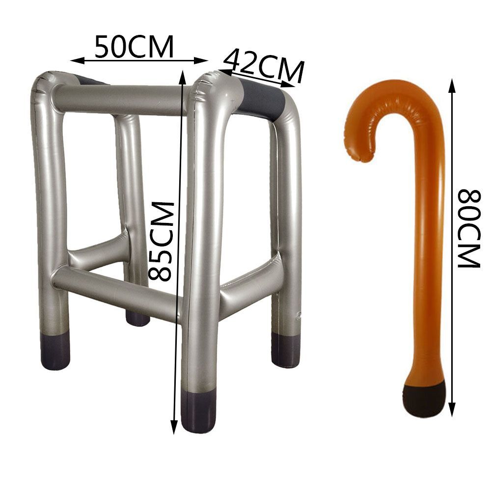 Supplies Costume Party Blow Up Prop Walking Stick Zimmer Frame ...