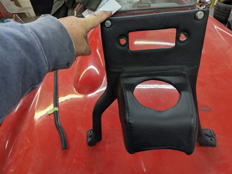 Triumph TR6 Leather Console Dash Support Cover & Shift Boot Combo - 2 ...