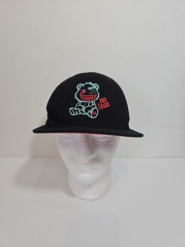 Muka Headwear Black No Fear Bear Hat Snapback Cap | eBay
