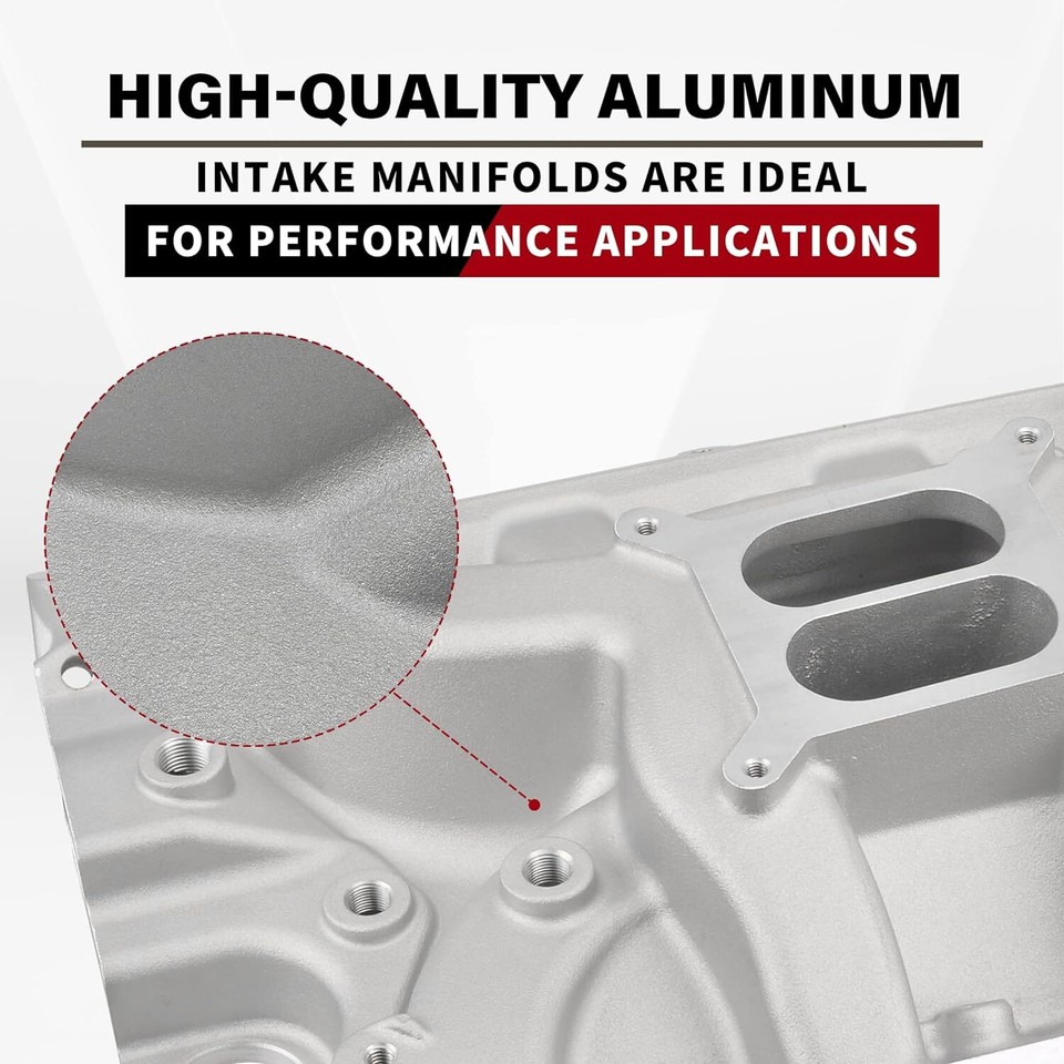 For Ford FE Intake Manifold 360 390 406 410 427 428 Aluminum Dual Plane ...