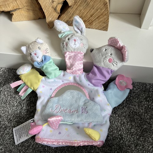 Mothercare Dream Big Finger Puppet Glove Baby Soft Toy Rabbit Mouse ...