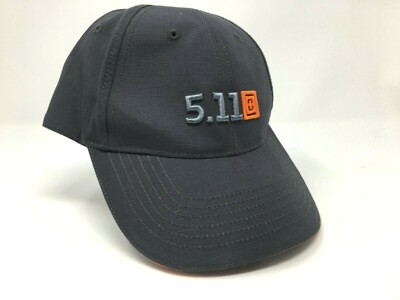 511 Tactical Gear Logo Gray Orange Baseball Cap Hat Adjustable Poly ...