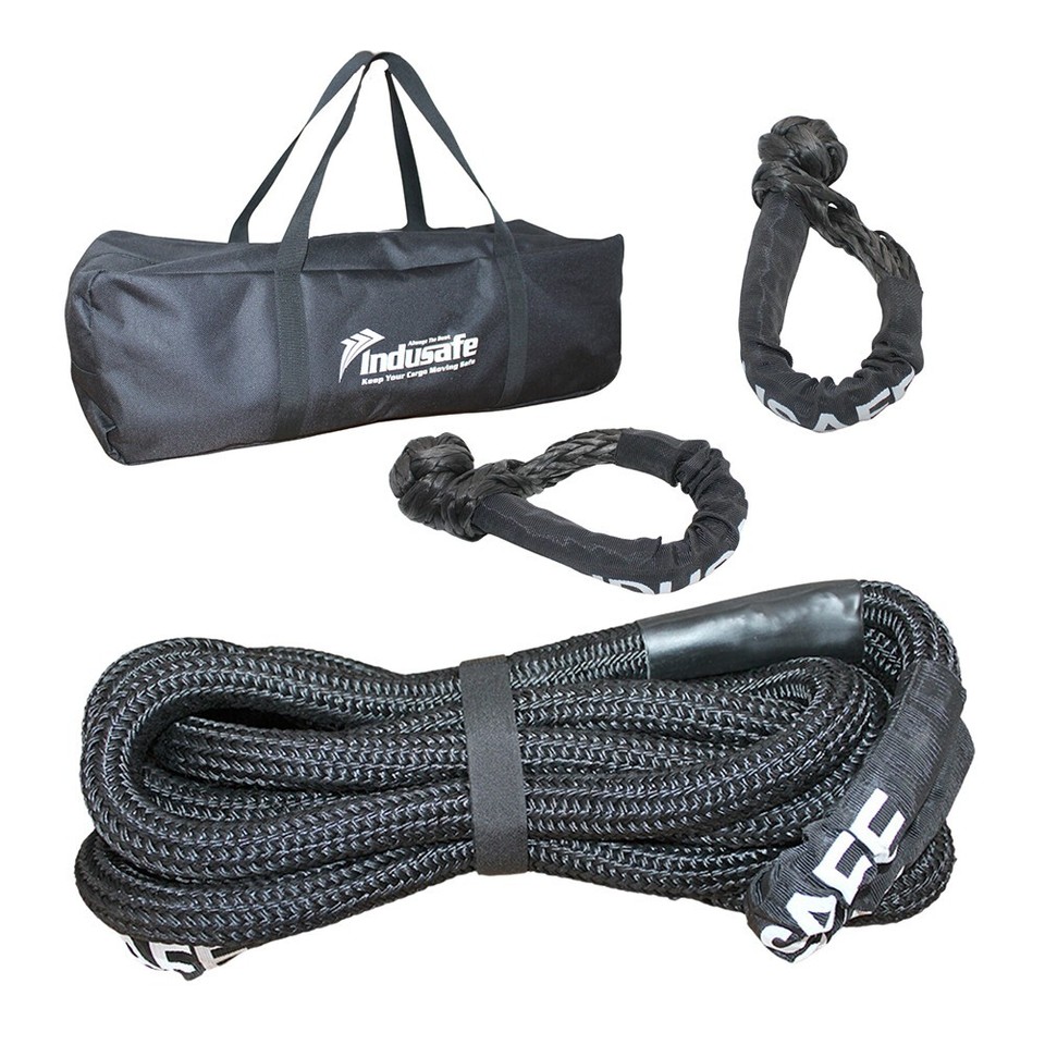 1" x 30' Kinetic Energy Recovery Rope Tow Strap Heavy Duty Snatch Rope ...