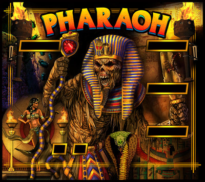 Pharaoh Pinball Alternate Translite w/FREE playfield decal!! HIGHEST ...