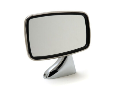 New LH Driver's Side Mirror Polished Stainless Steel Flat Glass MGB MG ...