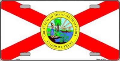 FLORIDA STATE FLAG METAL NOVELTY LICENSE PLATE TAG | eBay