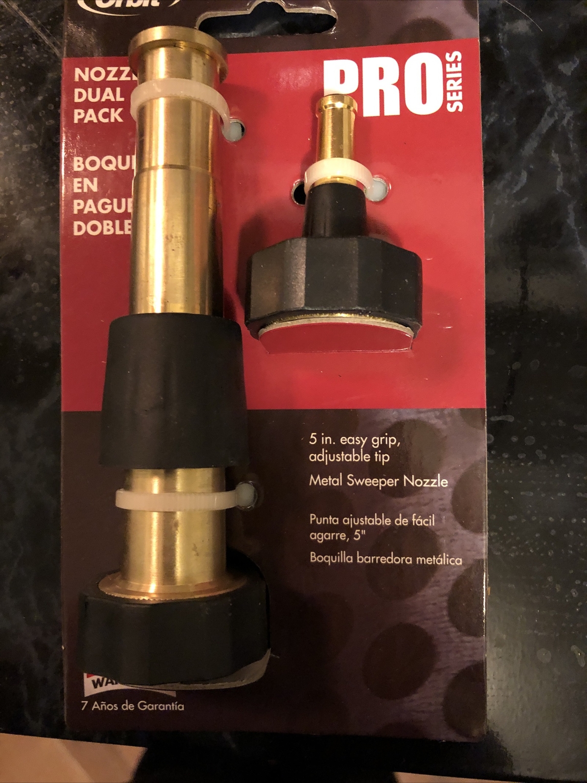 Orbit Pro Series Solid Brass Metal Sweeper Hose Nozzle Dual Pack | eBay