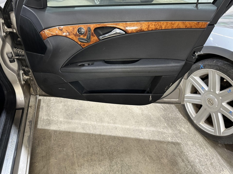 03-09 MERCEDES E350 PASSENGER RIGHT FRONT DOOR CUBANITE SILVER METALLIC ...