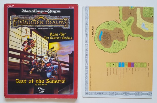 OA7 TEST OF THE SAMURAI DUNGEONS DRAGONS KARA-TUR MODULE RICK SWAN JIM ...