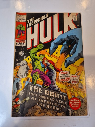 The Incredible Hulk #140 (Marvel Comics June 1971) 1st App. Of Jarella ...