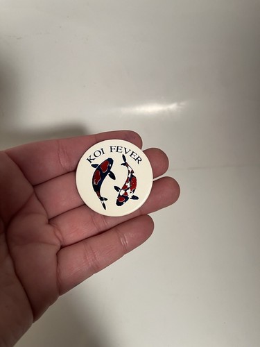 Vntg POG 1990s Koi Fever Fish Carp Blue Red Holo Shiny Milk Bottle Cap ...