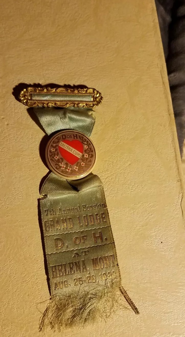 1898 D of H Grand Lodge Helena Montana Pin Pinback Button Ribbon | eBay