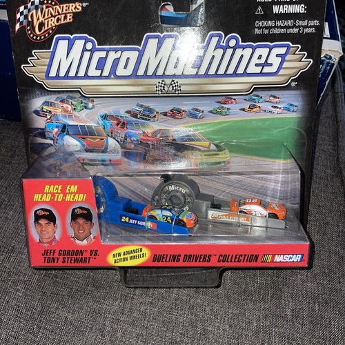 1999 Micro Machines NASCAR "Dueling Drivers" Gordon vs. Stewart new in ...