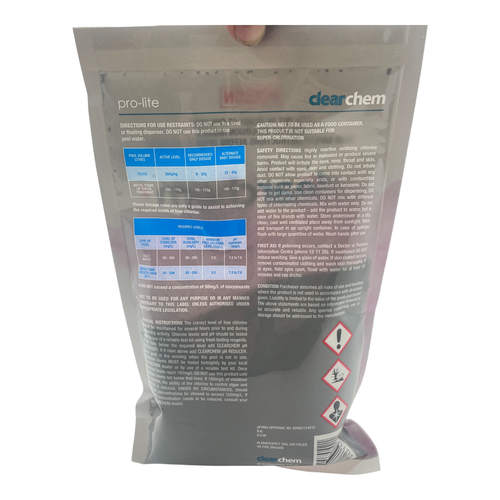 Cyanuric Acid Sunscreen Clearchem Pro Lite 500Gm Swimming Pool Spa | eBay