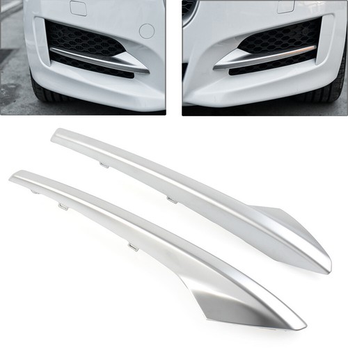 1 Pair Front Bumper Chrome Trim Molding For Jaguar XE R-Sport 2015-2019 ...
