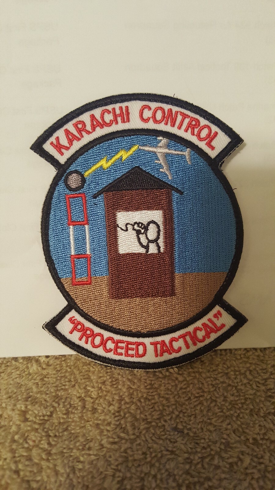Karachi Control C-135 patch Afghan war 763 ERS 4 x 3 inches | eBay