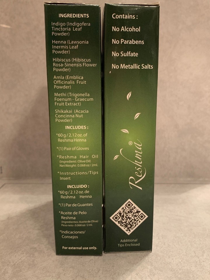 Reshma Femme HENNA Rich Conditioning Luminous Hair Color RAVEN - BLACK ...