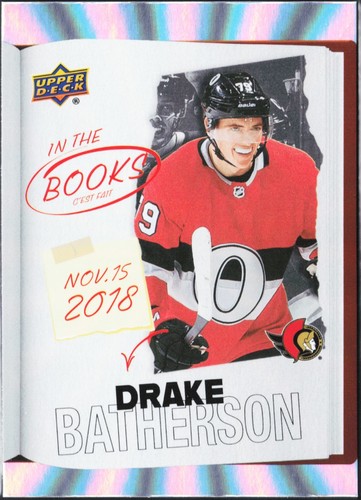 DRAKE BATHERSON 2024-25 UD Tim Hortons Retrospective Rookies In the ...