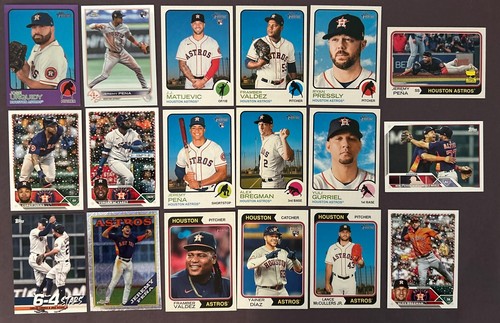 2021-2024 Topps, Heritage, Holiday, Bowman Houston Astros Team Lot of ...