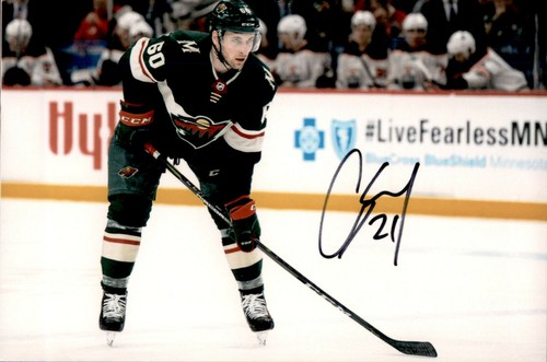 Carson Soucy SIGNED autographed 4x6 photo MINNESOTA WILD / SEATTLE ...