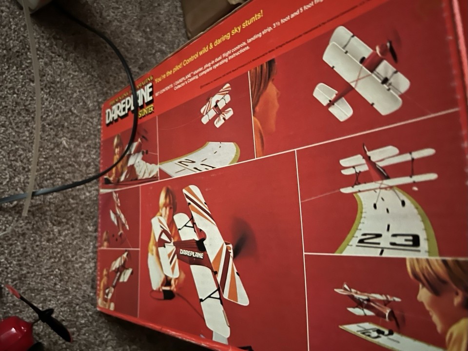 For Parts VINTAGE MATTEL DAREPLANE STUNTER WITH BOX RARE | eBay