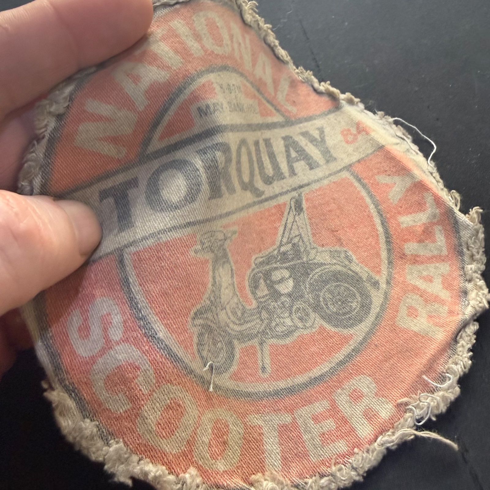 TORQUAY NATIONAL SCOOTER RALLY sew on Patch | 1984 Vintage | ENGLAND ...