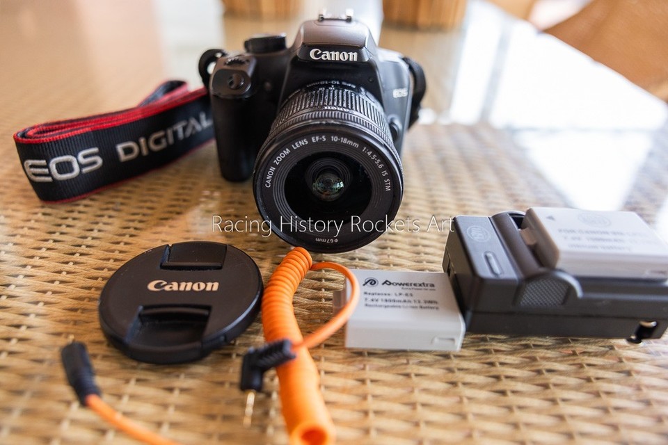 Working Used Digital Canon Rebel XS 10-18mm Lens 2 Batteries 1 Charger ...