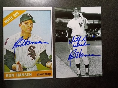 RON HANSEN 2 Hand Signed Autograph 4X6 PHOTO S -- 2X ALL STAR MLB ...