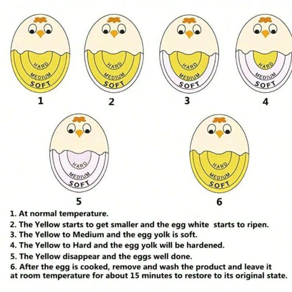 Color Changing Egg Timer - Hard And Soft Boiled Eggs With Sensitive ...