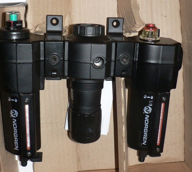NORGREN FILTER-LUBRICATOR ASSY AIRLINE C74A-4AK-QD2-RMG-QDA 1/2" SHIP ...