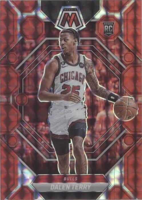 2022-23 Panini Mosaic - Rookies Dalen Terry #209 Red Mosaic Prizm (RC ...