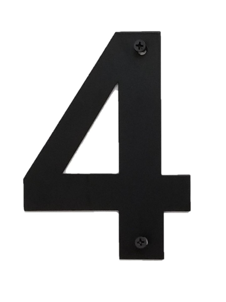 12 inch 0 to 9 Large Numbers Black Metal Iron Home House Street ...