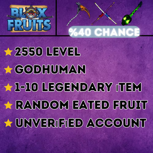 Blox Fruit - Max Level - Godhuman - 100% Random - Bonus | eBay