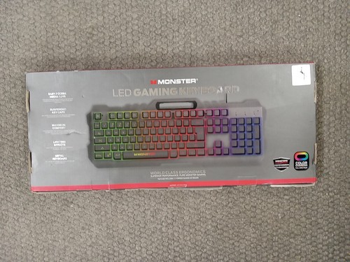 Monster LED COLOR CHANGING GAMING KEYBOARD. NEW | eBay