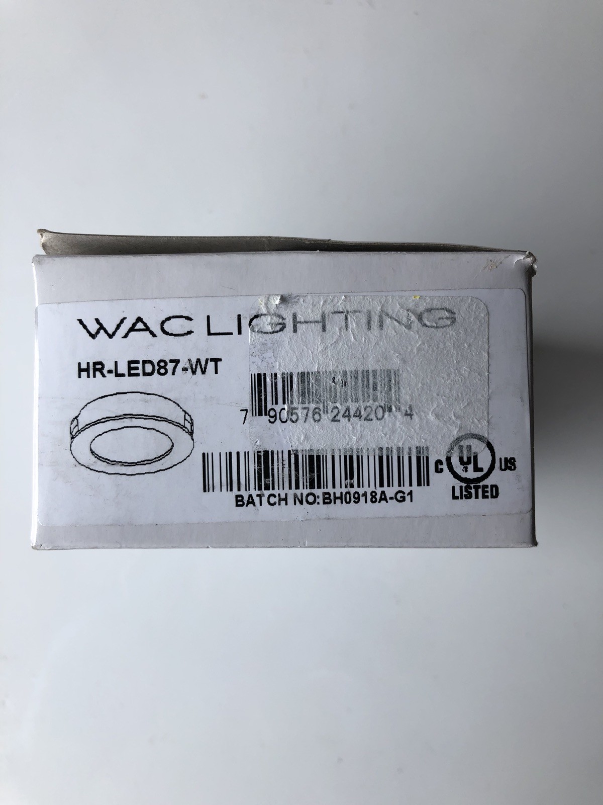 WAC Lighting HR-LED87-WT 2.25" 3000K LED Round Under Cabinet Light NEW ...