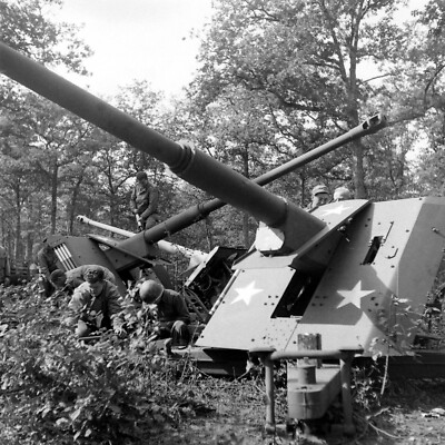 WW2 WWII Photo World War Two / US Army Tests German 88mm Guns France ...