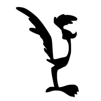 Road Runner Vinyl Decal Sticker Car Window Road Runner Splat Wiley ...